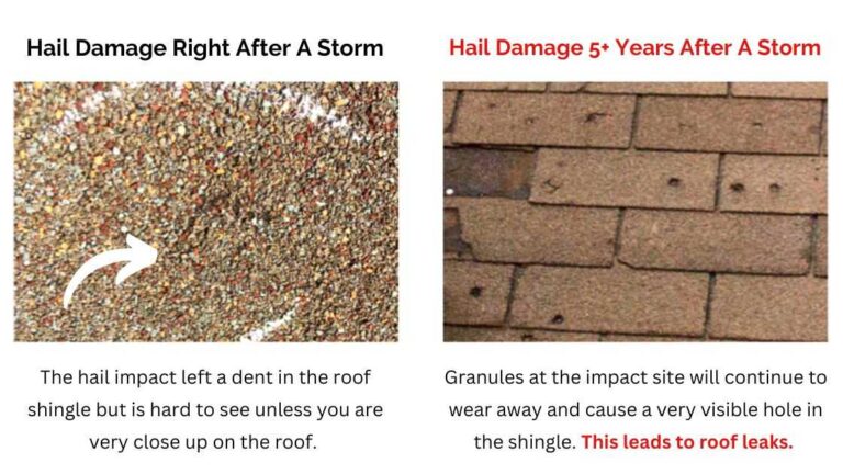 What Hail Damage Looks Like On A Roof